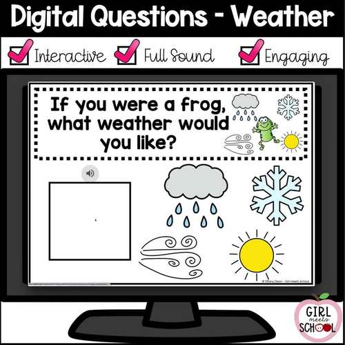 DIGITAL Questions of the Day - Weather - Distance Learning -Google ...