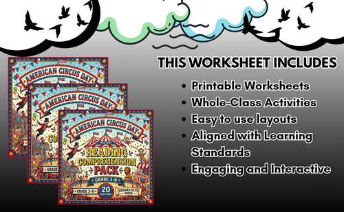 Lions, Laughs & Learning! American Circus Day Reading Passage (Grades 3-8)
