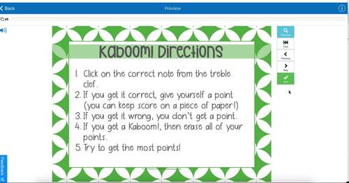 Treble Clef Virtual Kaboom! Digital Music Game on Boom Cards | TPT