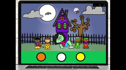 Halloween Speech Therapy Boom Cards, WH Questions, Animated Verb GIFs