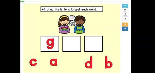 Word Family ab Reading Fluency and Reading Comprehension Boom™ Cards