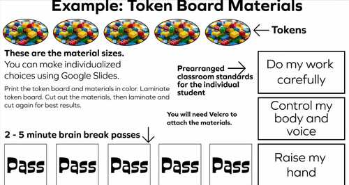 Token Boards for Primary Grades -- They are on Slides embedded in the PDF