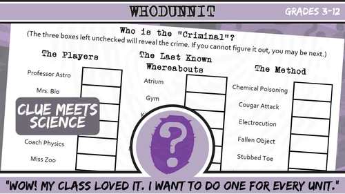 Gas Laws Whodunnit Activity - Printable & Digital Game Options | TPT