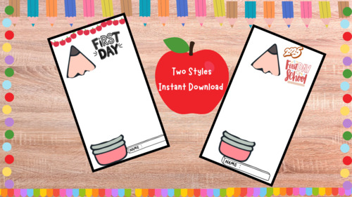 2025 First Day Of School Handprint Art, Kindergarten Preschool ...