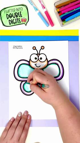 May Math Craft 2-Digit Addition with Regrouping and Without Regrouping ...