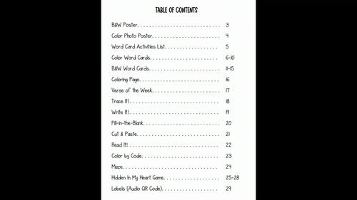 Bible Memory Verse Activities for Psalm 42:1 by The Jillybean Jar