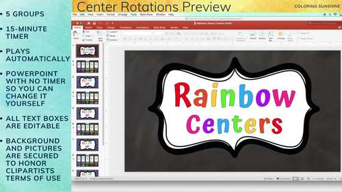 Center Rotation PowerPoint Slides | Reading Centers | TpT