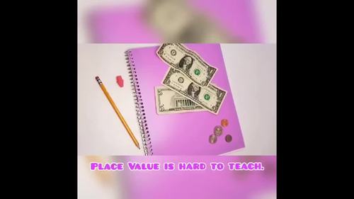 Counting Money Worksheet and Place Value Money Worksheet for Math Centers