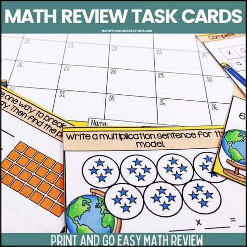 3rd Grade Go Math Review Chapter 4 Multiplication Facts & Strategies