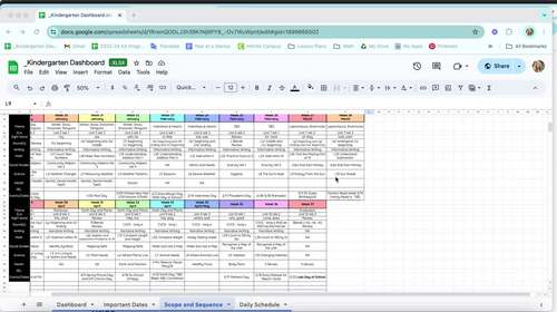 Scope and Sequence Template | Curriculum Map Template | Teacher Spreadsheet