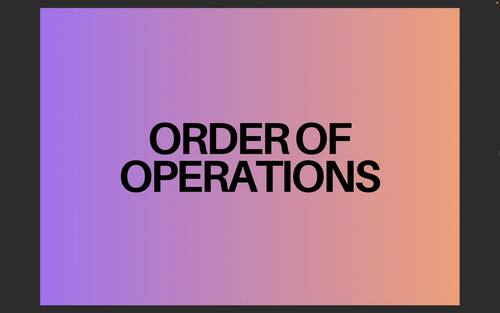 V9 Australian Curriculum - Year 6 Maths - Order Of Operations Unit
