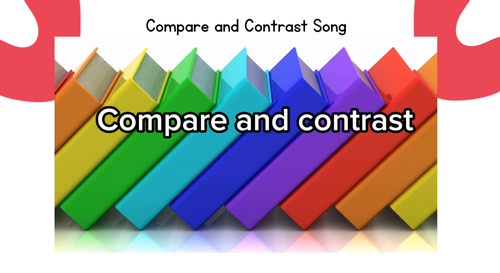 Compare and Contrast Song Lyric Video by TeachMrsDTeach | TPT