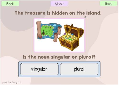 Subject Verb Agreement | Is, Am & Are | Boom Cards | Speech Therapy