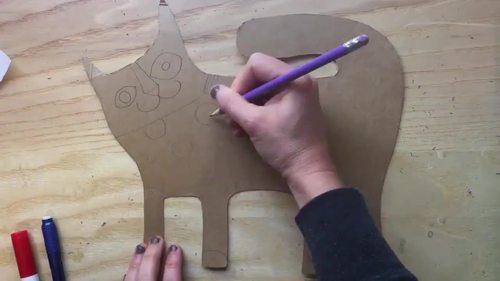 Recycled Folk Art RA MILLER Animals w VIDEO INSTRUCTIONS! DISTANCE LEARNING