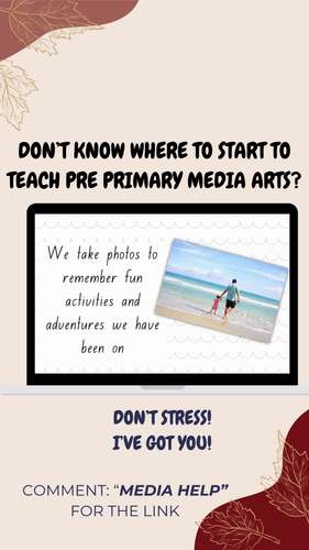 Foundation Pre primary Media Arts | Australian Curriculum | TPT