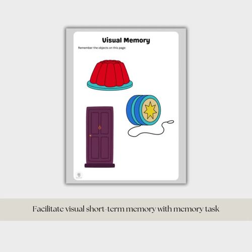 Cognitive Skills: Visual Short-Term Memory Task for Adult Speech Therapy
