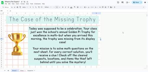 Mystery Math : Finding the Slope Given Two Points | Detective Activity