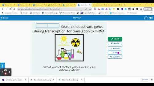 Biology STAAR EOC Boom Cards Organism Growth and Cell Division | TPT