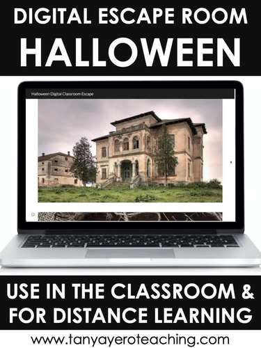 Halloween Activities Google Classroom Digital Escape Room DISTANCE LEARNING