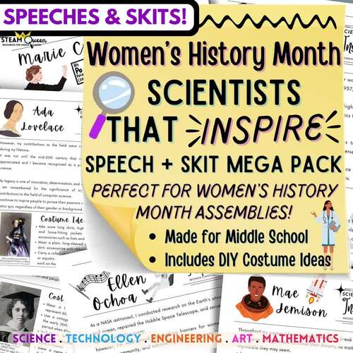 Women's History Month Skits Speeches: Women in Science STEM Take the ...