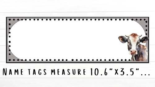 Farm Themed Name Plates by This Marvelous Life | TPT