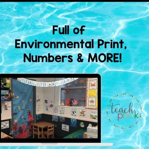 Aquarium Dramatic Play Center Printables, & Signs for Pretend Play