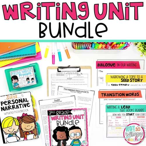 Writing Bundle: Personal Narrative, Informational, Opinion & Fiction ...