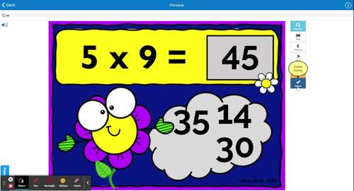 BOOM Cards: La multiplication x5 (de 0 à 10) by Mme Bock | TPT