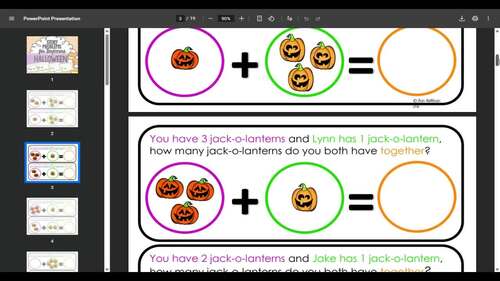 Introducing Story Problems for Beginners - Halloween by Preschool ...