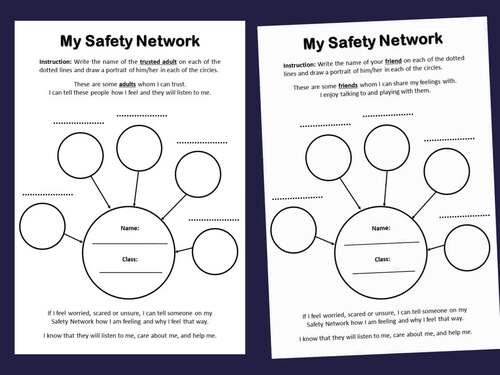 My Safety Network - Friends & Trusted Adults by Socioemotional Resource Hub
