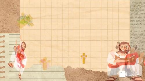 Palm Sunday Holy Week Jesus PowerPoint slides Lesson Quiz for K 1st 2nd 3rd