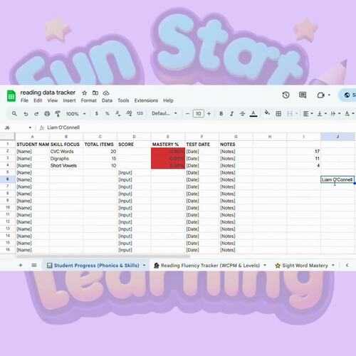 The Ultimate Reading Growth Tracker | Automated Google Sheets Data Tool.