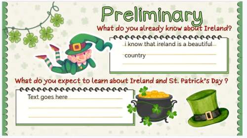 St. Patrick's Day Ireland Virtual Field Trip and Digital Webquest resource