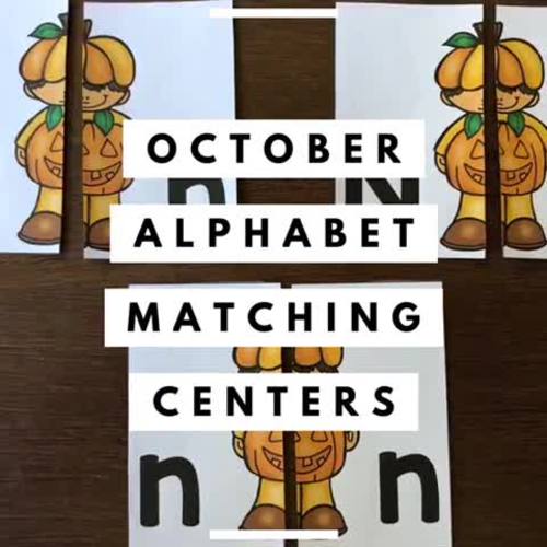 Alphabet Matching Literacy Center Easy Prep Uppercase & Lowercase ...