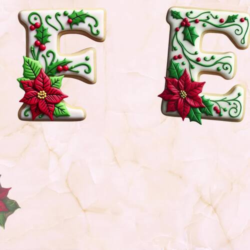 Gingerbread Alphabet and Numbers| Christmas Gingerbread Cookie Clipart ...