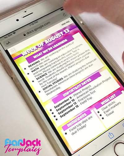 Tie Dye Parent Communication Google Slides Template | Smart Class App ...