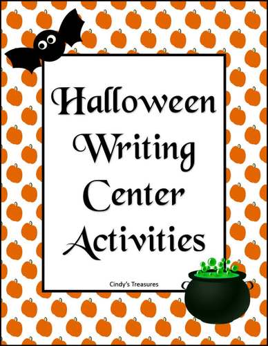 Halloween Writing Center Activities by Cindy's Treasures | TPT