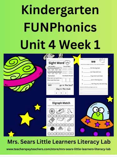 FUNPhonics Kindergarten Unit 4 Week 1 | TPT