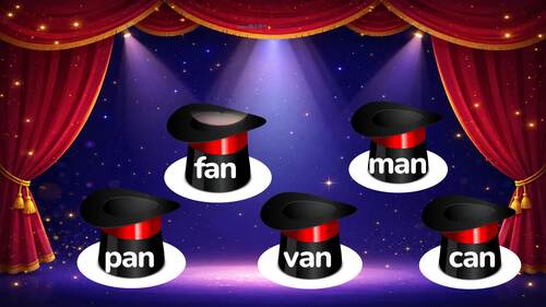 Magic Hat CVC Words Game | Interactive PowerPoint Activity | TPT