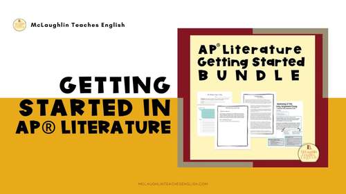 AP Literature and Composition Getting Started Bundle by Jeanmarie ...