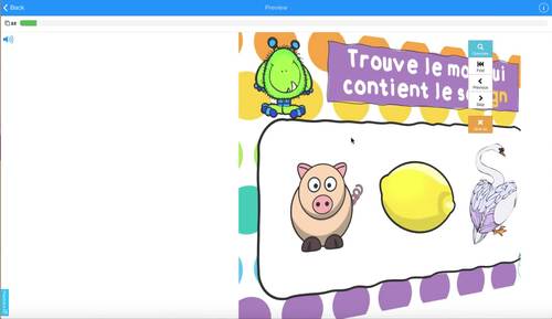 French Phonics BOOM CARDS Sounds | Le son GN | Distance Learning