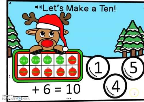 Boom Cards™ Reindeer Missing Addends by Leigh's Library | TPT