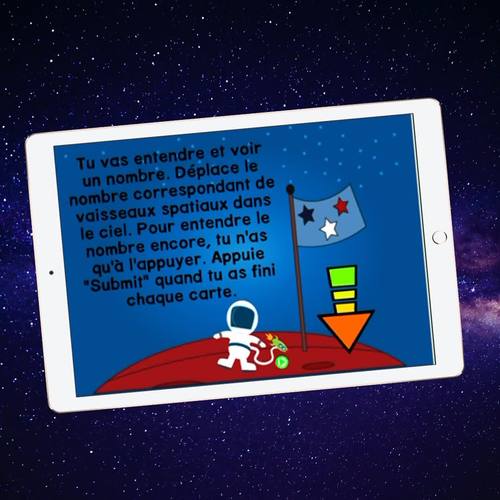 Compte jusqu'à 10 | Les vaisseaux spatiaux | Cartes Boom avec audio