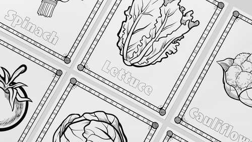 Colorful Harvest: A Garden Vegetables Coloring Adventure | English ...