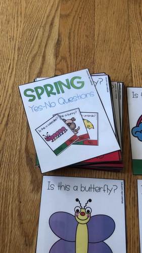 Yes/No Questions: Spring Theme by Autism Little Learners | TpT