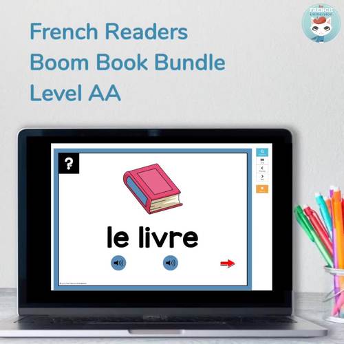 French Reader Activity Boom Books Bundle: LEVEL AA | Cartes Boom French