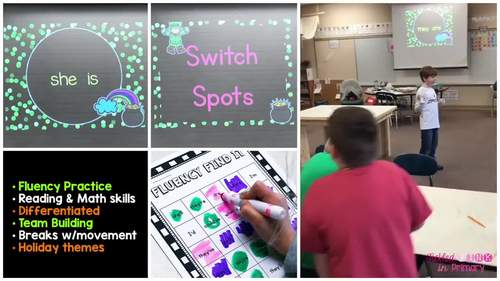 Holiday Fluency Find It® BUNDLE (2nd Grade) by Tickled Pink in Primary