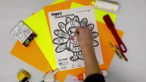 Thanksgiving Speech Therapy Articulation Dot Art No Prep by Ausome Speech