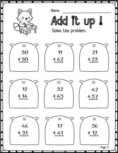 1st & 2nd Grade | 2 Digits addition & Subtraction without regrouping