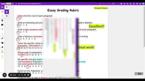 Easy Essay Grading Rubric -Narrative, Opinion, Persuasive, Universal Rubric